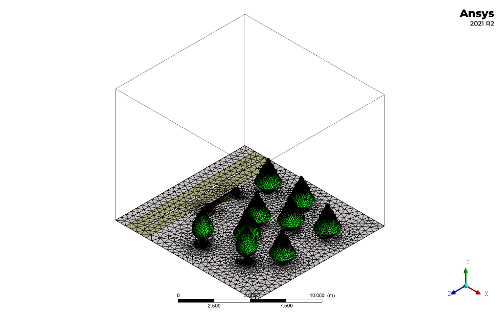 Snowfall CFD Simulation using DPM, Ansys Fluent Training - MR CFD