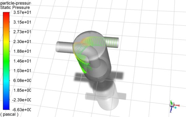 Fly Ash Cyclone CFD Simulation, Ansys Fluent Training - MR CFD