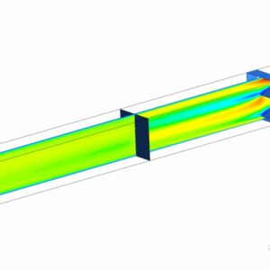 Porous Jump in a Perforated Plate CFD Simulation - MR CFD