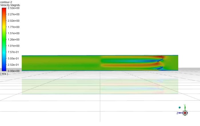 Porous Jump in a Perforated Plate CFD Simulation - MR CFD
