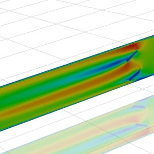 Porous Jump in a Perforated Plate CFD Simulation - MR CFD