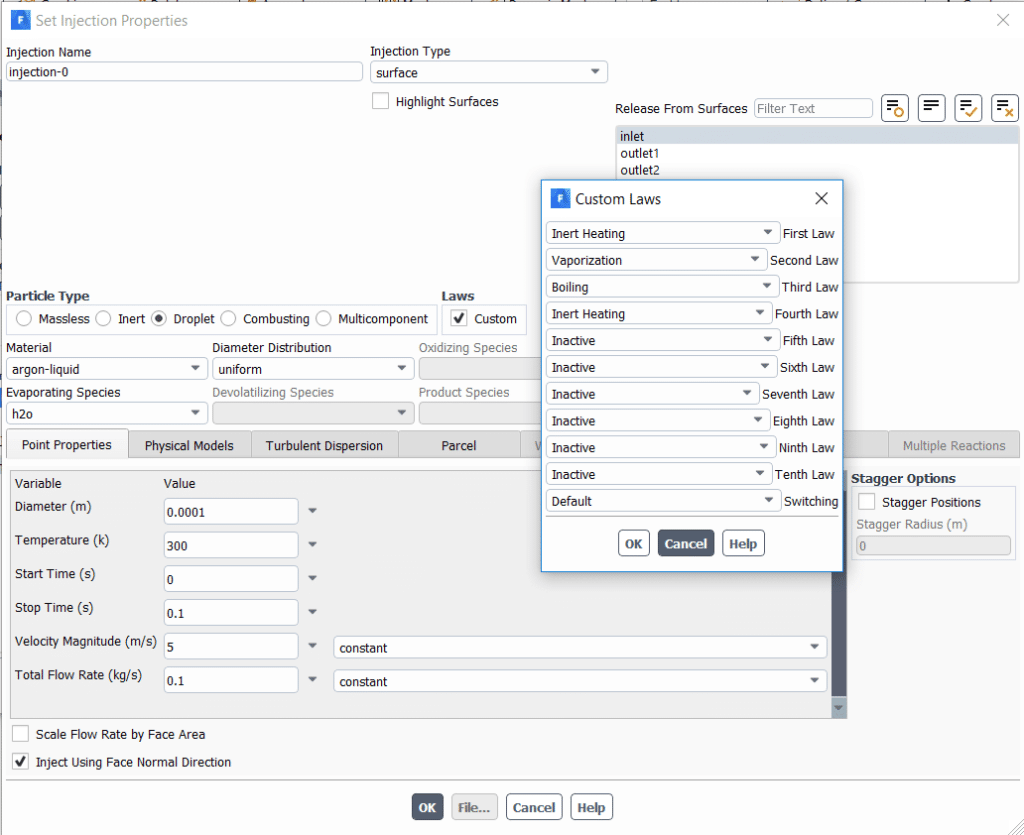 Discrete Phase Model (DPM): Droplet & Multi-component Evaporation - MR CFD