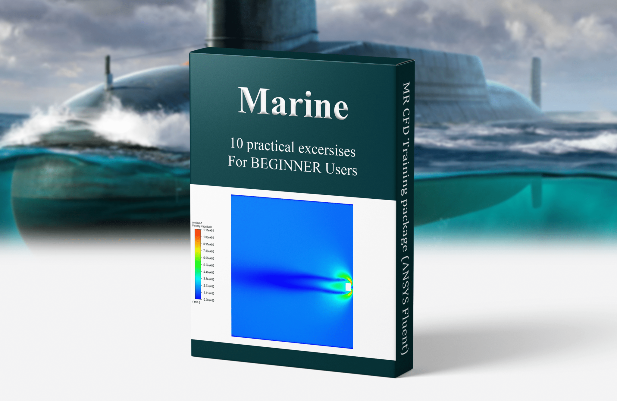 Marine Engineering CFD Training Package for Beginners, 10 Learning Products