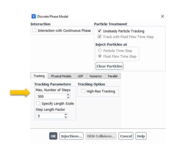 Discrete Phase model (DPM): Particle Motion & Life Cycle - MR CFD