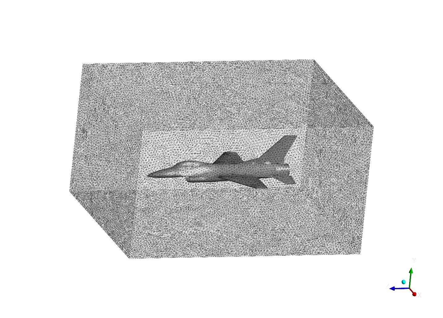 Inviscid Supersonic Flow Over F-16 Aircraft Simulation - MR CFD