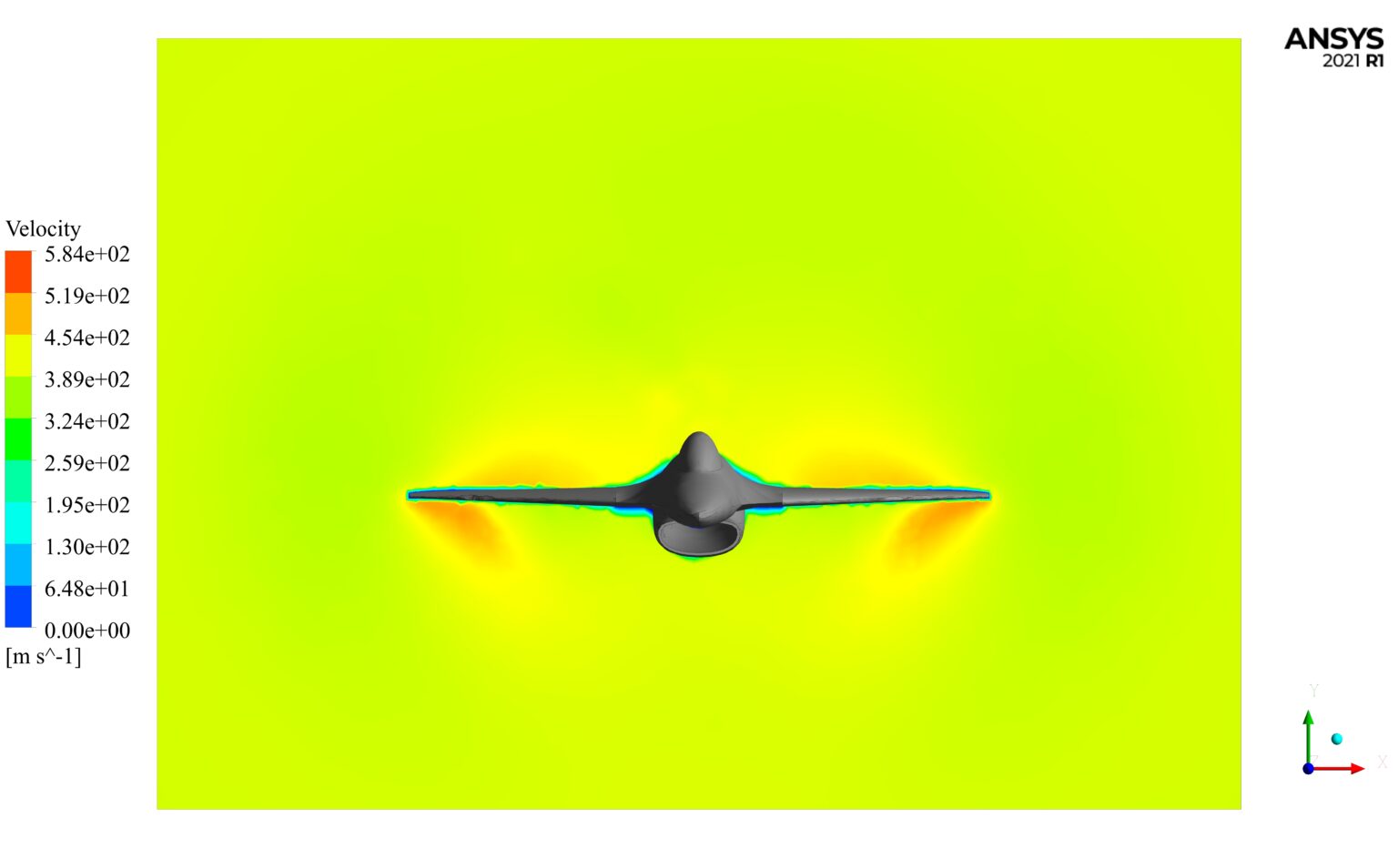 Inviscid Supersonic Flow Over F-16 Aircraft, CFD Simulation Ansys ...