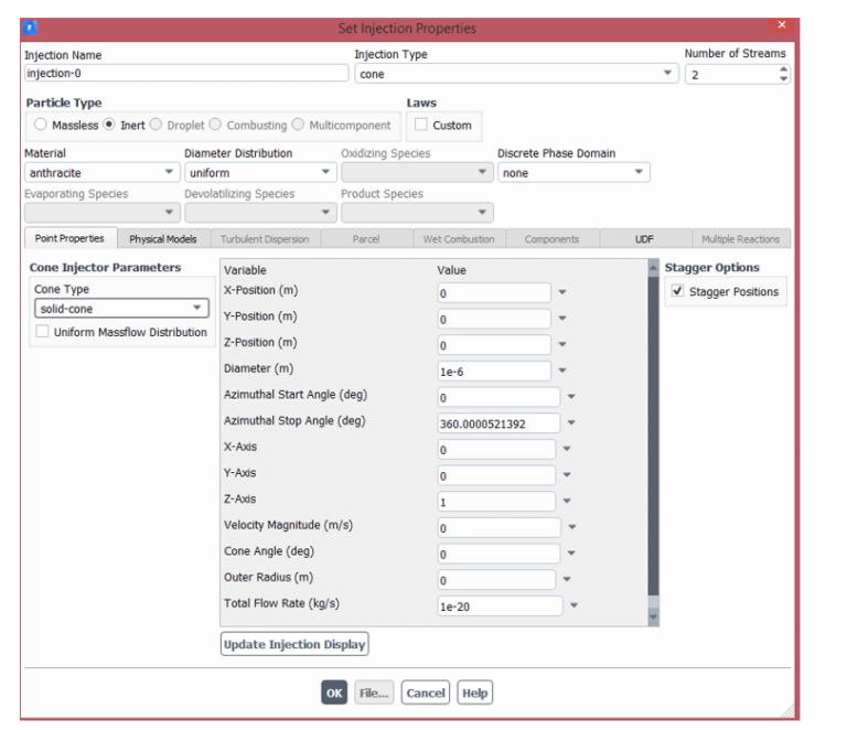 Discrete Phase Model (DPM): Laws, Injection and Particle Types - MR CFD