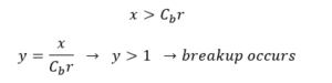 Discrete Phase Model (DPM): Break-up models - MR CFD