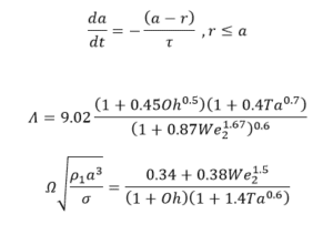 Discrete Phase Model (DPM): Break-up models - MR CFD