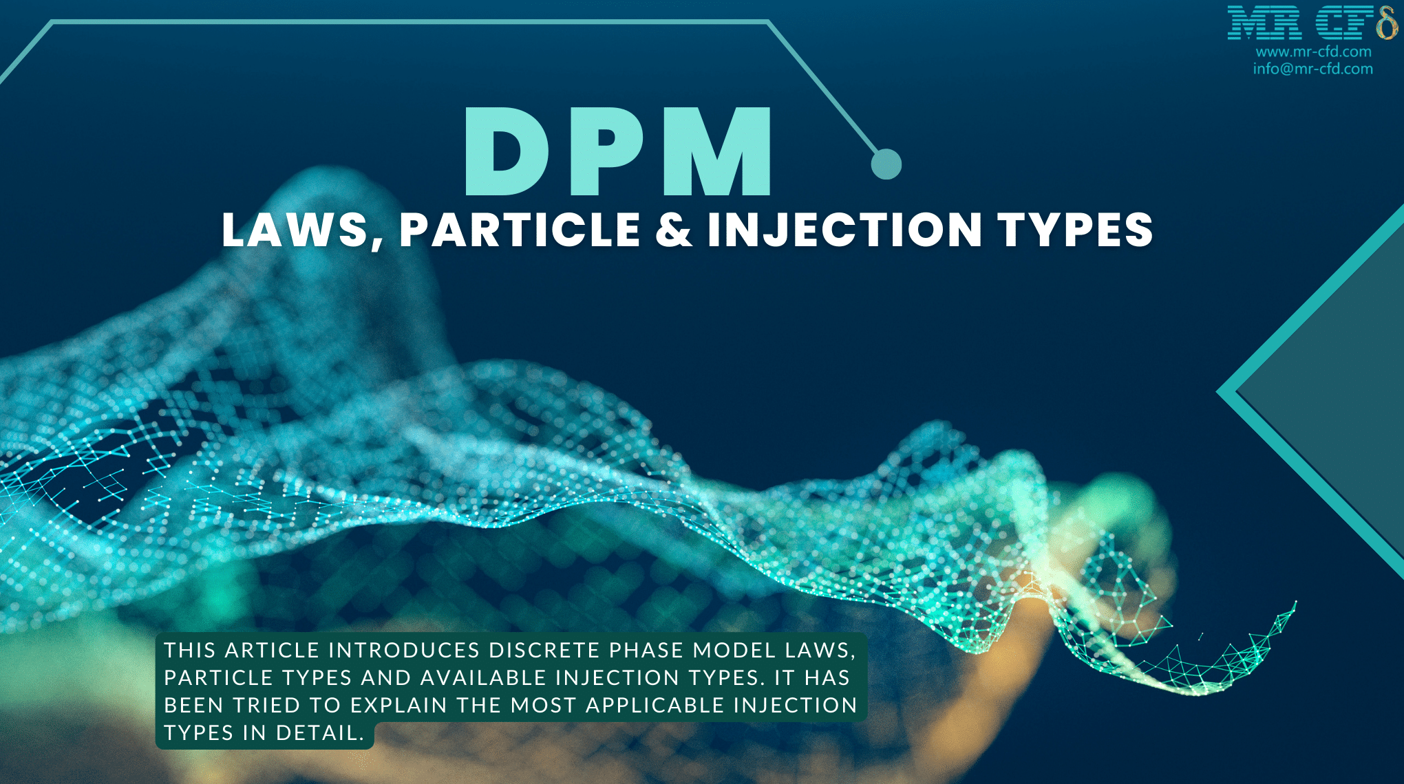Discrete Phase Model (DPM): Laws, Injection and Particle Types - MR CFD