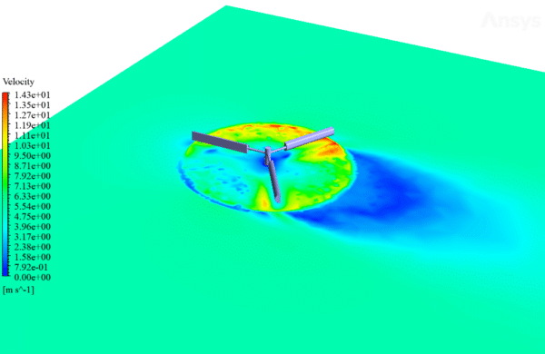 Contra-Rotating Turbine CFD Simulation Training - MR CFD