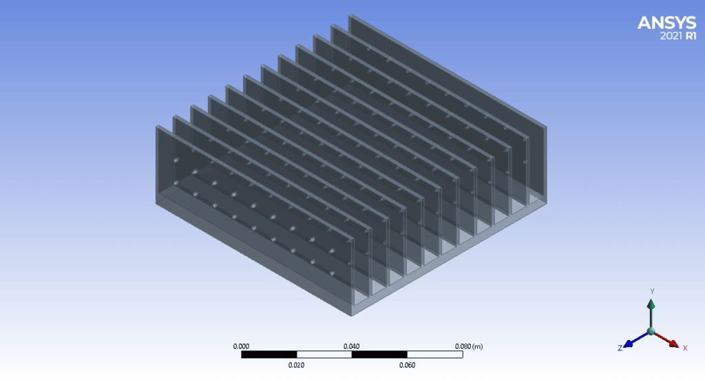 Pin and Plate Heat Sink Performance Comparison - MR CFD