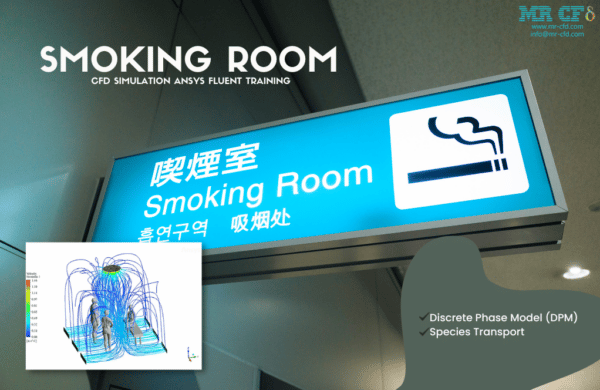 Smoking Room, ANSYS Fluent CFD Simulation Tutorial - MR CFD