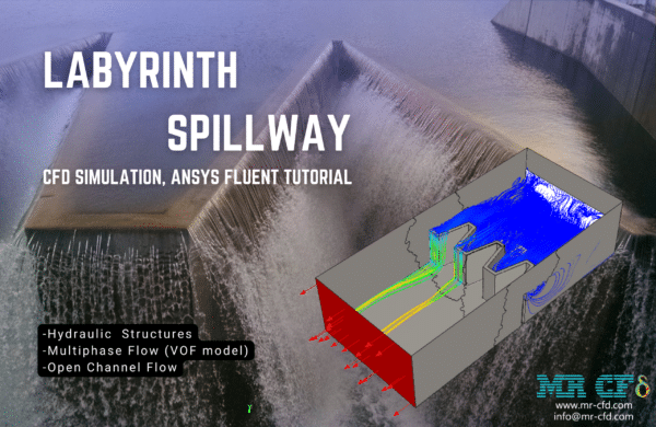 Labyrinth spillway CFD Simulation via ANSYS Fluent - MR CFD