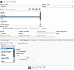 Discrete Phase Model (DPM): Drag Law - MR CFD