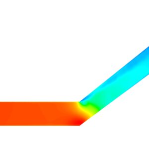 Compressible Flow in a Bent Pipe CFD Simulation - MR CFD