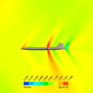 Supersonic Flow over SR-71 Blackbird CFD Simulation - MR CFD