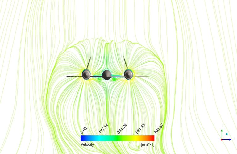 Supersonic Flow over SR-71 Blackbird CFD Simulation - MR CFD