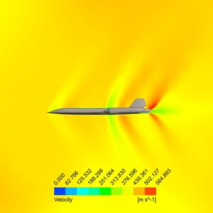 Supersonic Flow over SR-71 Blackbird CFD Simulation - MR CFD