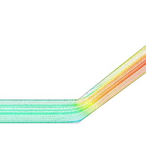 Compressible Flow in a Bent Pipe CFD Simulation - MR CFD