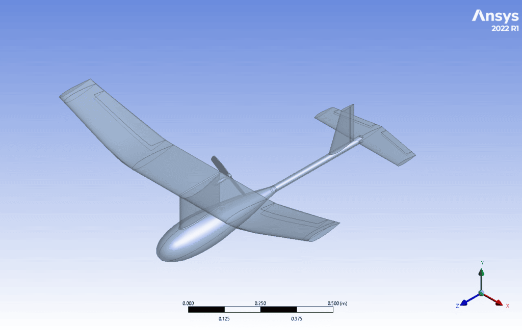 RQ-11 Raven Drone CFD Simulation, ANSYS Fluent - MR CFD