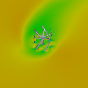 Darrieus Wind Turbine CFD Simulation by Dynamic Mesh Method