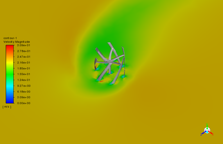 Darrieus Wind Turbine CFD Simulation by Dynamic Mesh Method