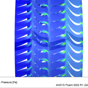 Multi-Stage Axial Compressor CFD Simulation - MR CFD