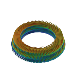 Multi-Stage Axial Gas Turbine CFD Simulation - MR CFD