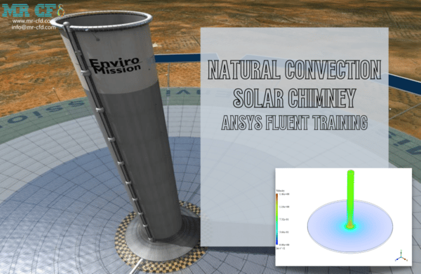 Natural Convection Solar Chimney, ANSYS Fluent Training - MR CFD