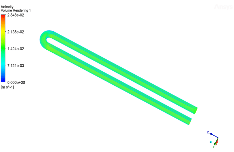 Forced Convection Heat Transfer in U-Bend, Tutorial - MR CFD