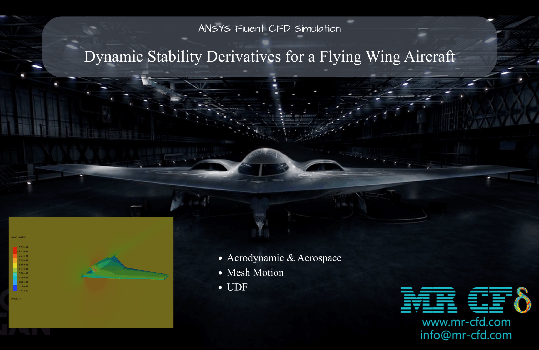 Dynamic Stability Derivatives for a Flying Wing (Aircraft) - MR CFD