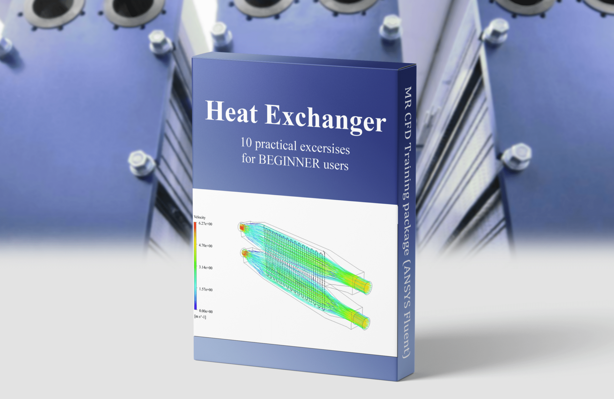 Heat Exchanger Training Package, Beginner CFD Users, 10 projects