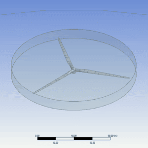 Fluid-Structure Interaction over HAWT Turbine Vibration (one-way) - MR CFD