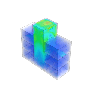 DTRM Radiation Model, Atrium Natural Ventilation - MR CFD