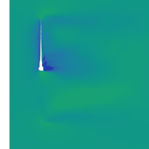 Fluid-Structure Interaction over HAWT Turbine Vibration (one-way) - MR CFD