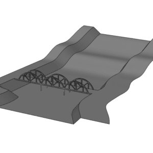 Flood over Bridge CFD simulation, ANSYS Fluent Tutorial