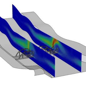 Flood over Bridge CFD simulation, ANSYS Fluent Tutorial