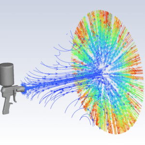 DPM to VOF, Color Spray Gun CFD Simulation Tutorial
