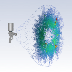 DPM to VOF, Color Spray Gun CFD Simulation Tutorial