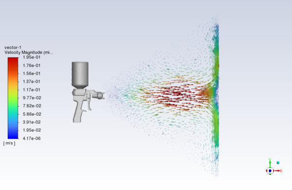 DPM to VOF, Color Spray Gun CFD Simulation Tutorial