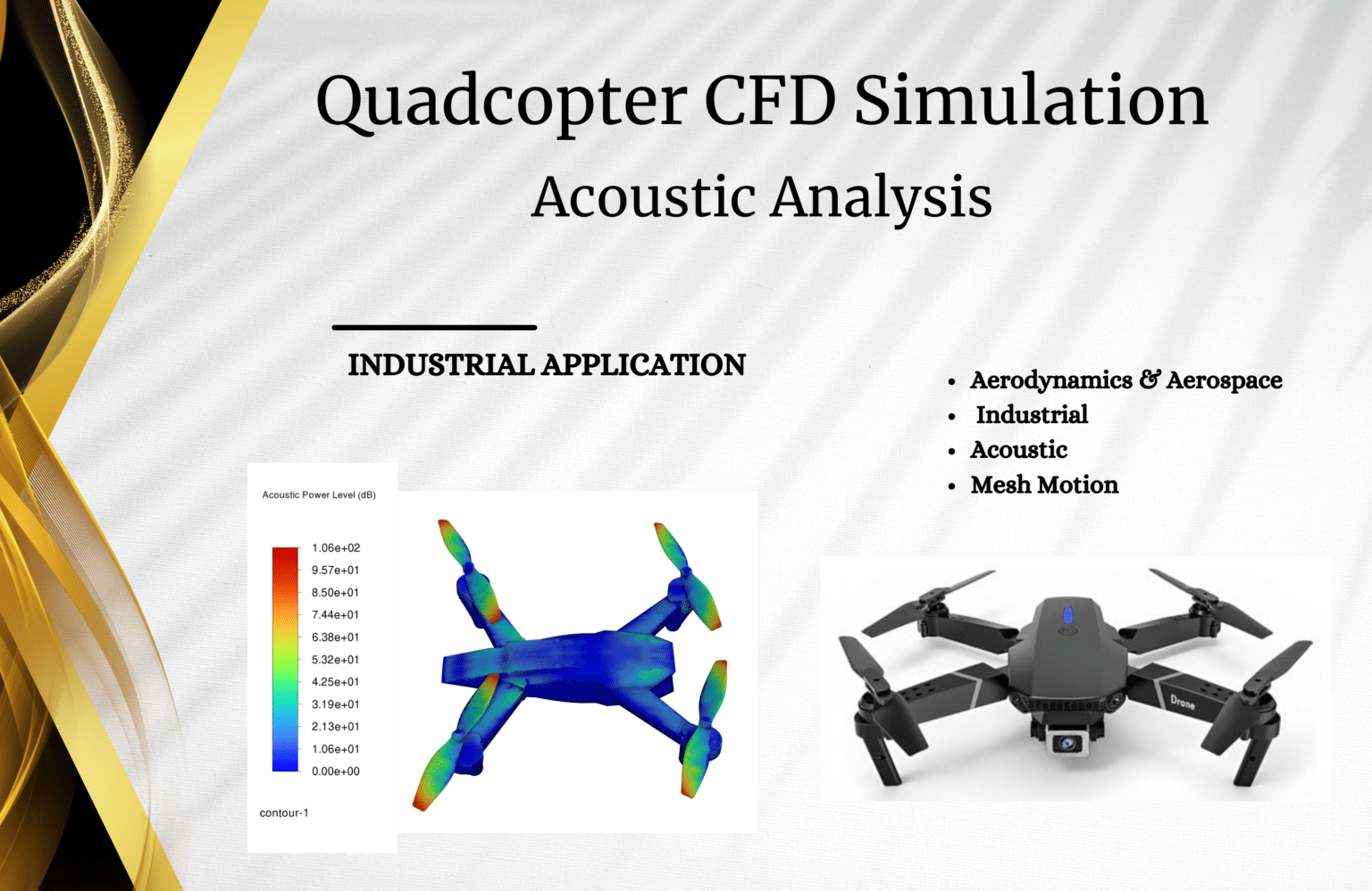 Quadcopter CFD Simulation, Acoustic Analysis