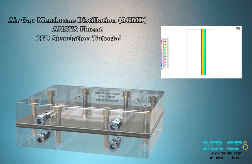 Air Gap Membrane Distillation (AGMD) CFD Simulation Tutorial