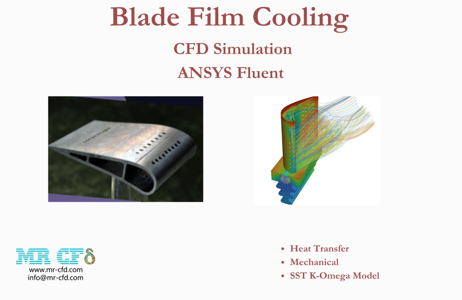 Blade Film Cooling CFD Simulation, ANSYS Fluent Training - MR CFD