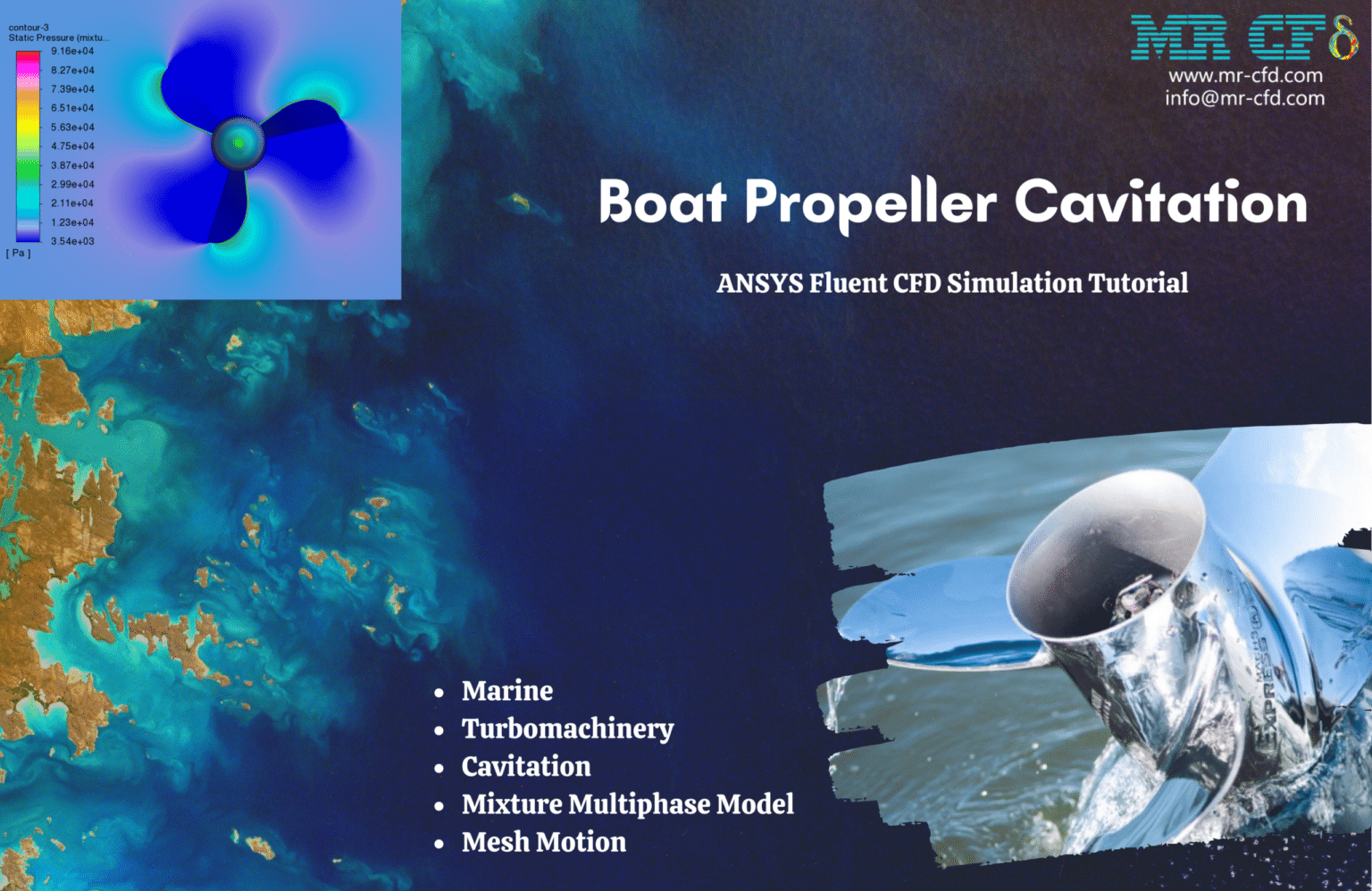 Boat Propeller Cavitation Cfd Simulation Tutorial Mr Cfd