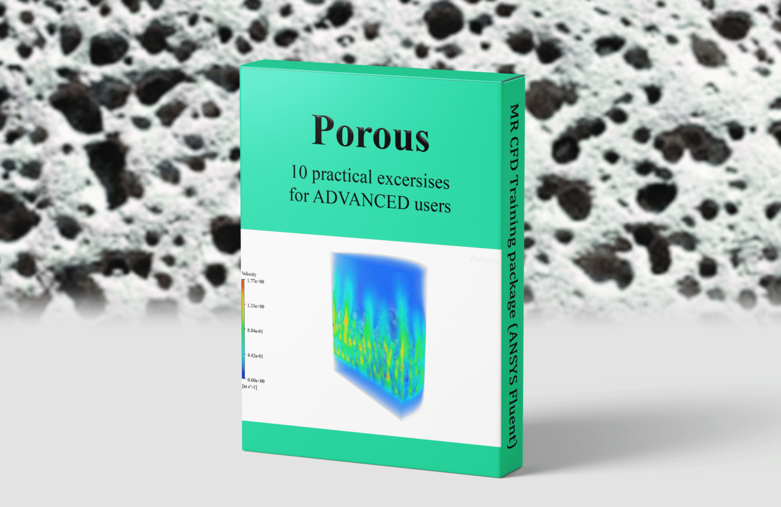 Porous CFD Simulation Training Package, Advanced, 10 Practical Exercises - MR CFD