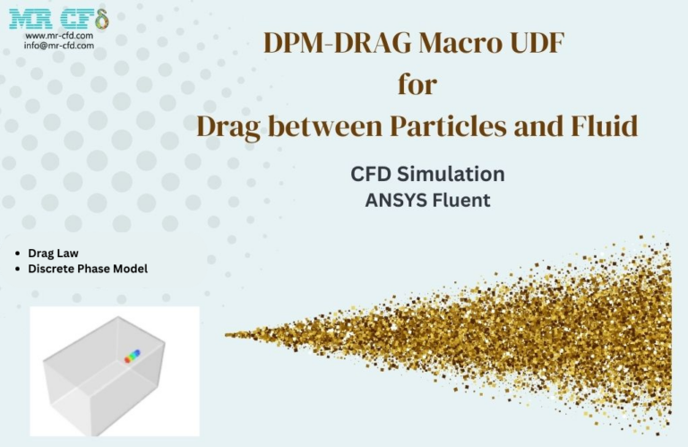 DPM-Drag Macro, UDF, Drag between Particles and Fluid CFD Simulation - MR CFD