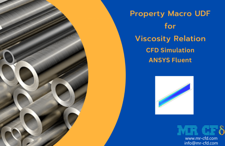 Property Macro, UDF, Viscosity Relation CFD Simulation - MR CFD