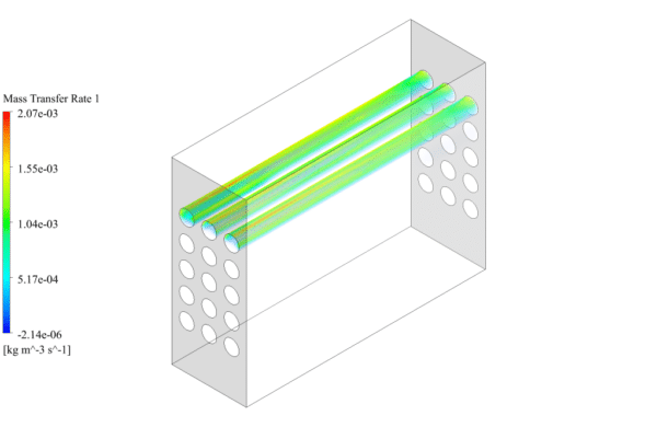 Mass Transfer Macro UDF, Evaporation and Condensation Rate CFD Simulation - MR CFD