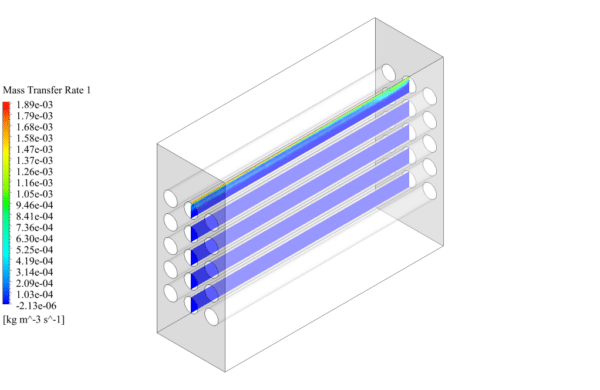 Mass Transfer Macro UDF, Evaporation and Condensation Rate CFD Simulation - MR CFD
